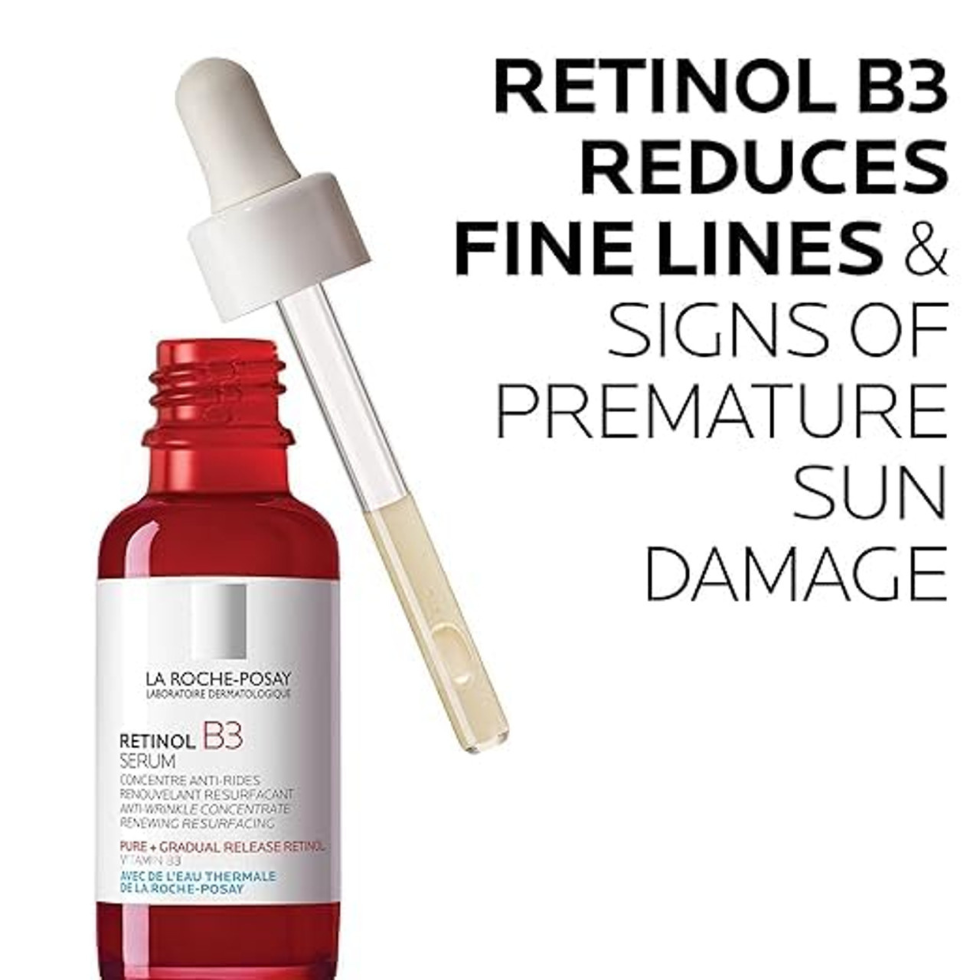 La Roche-Posay Pure Retinol Face Serum with Vitamin B3 30ml | Serum for ...
