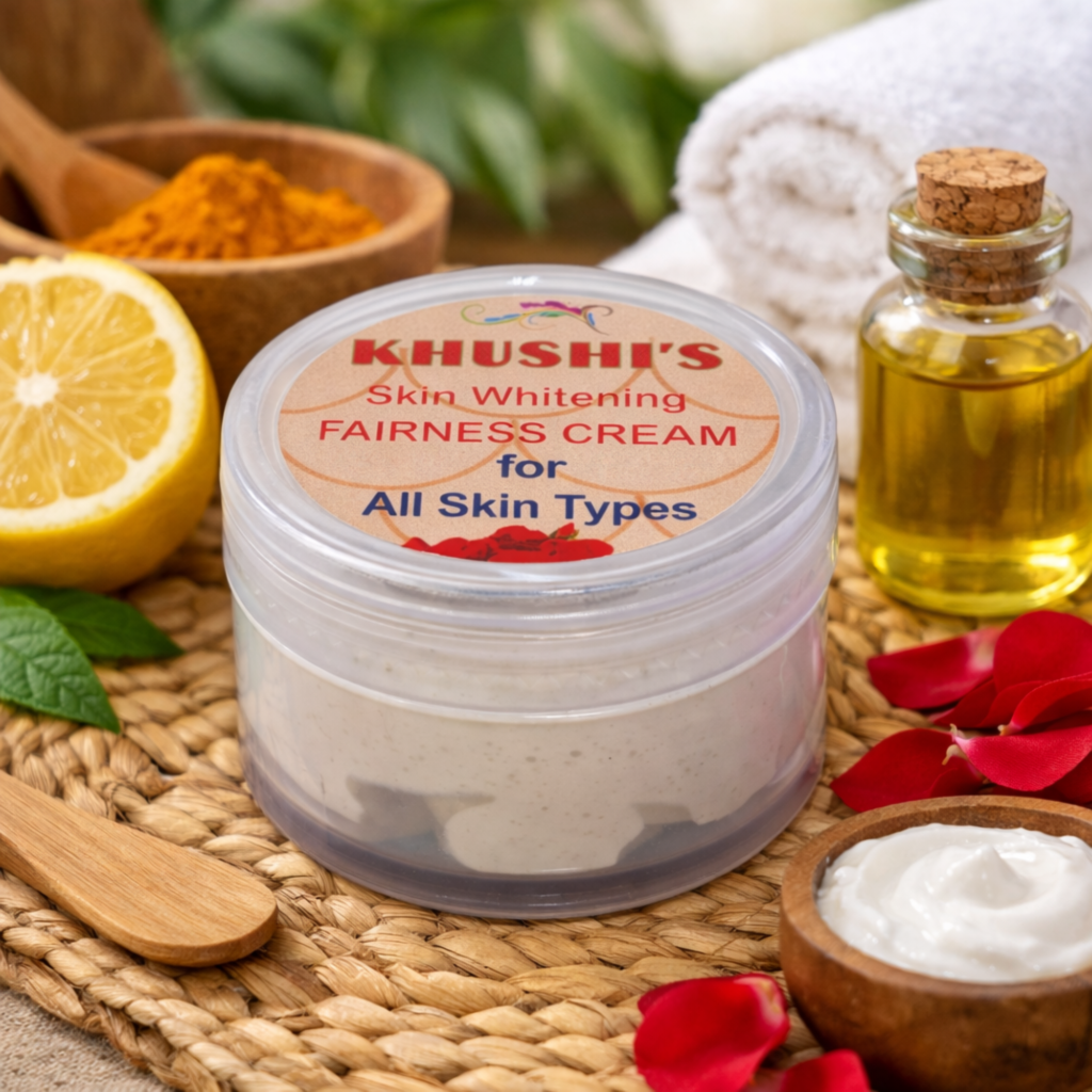 Khushi Skin Whitening Fairness Cream 20g | Herbal Face Cream for All ...