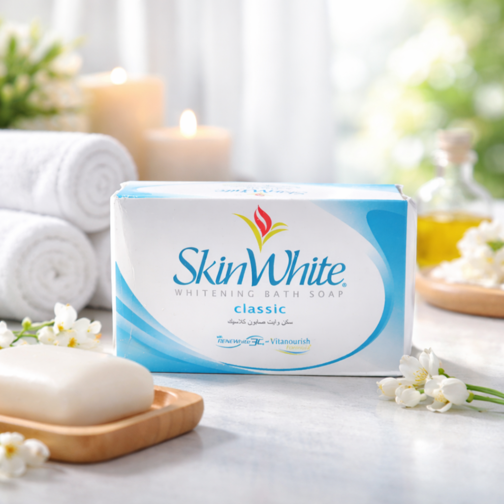 SkinWhite Whitening Bath Soap Classic 135g | Vitamin B3 & E Enriched ...