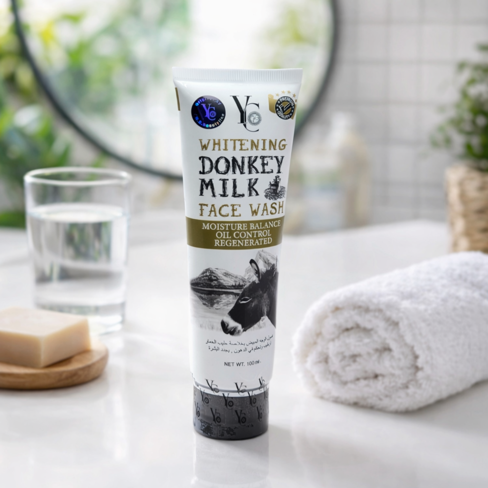 YC Whitening Donkey Milk Face Wash 100ml | Moisture Balance & Oil ...
