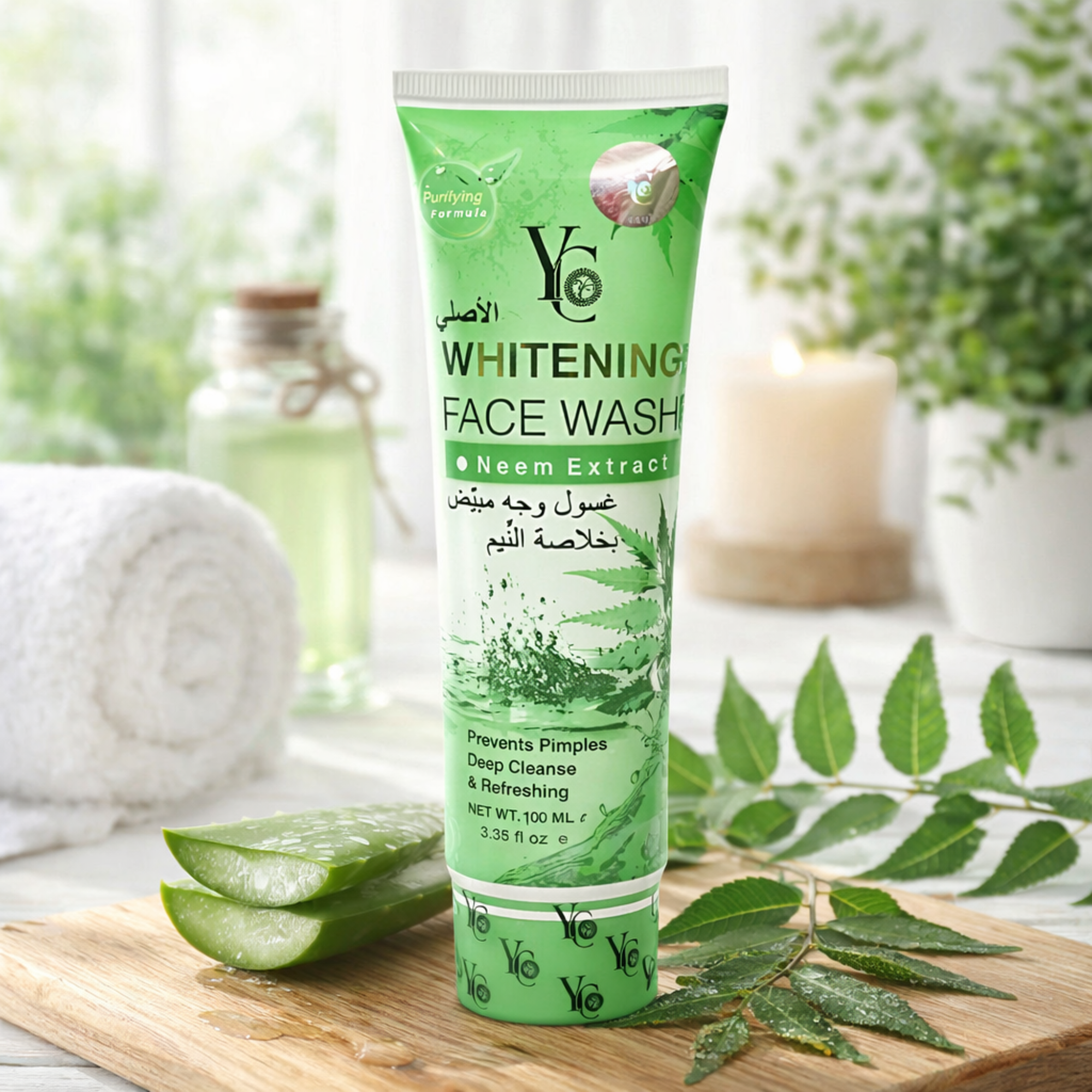 YC Neem Extract Face Wash 100ml | Deep Cleansing & Oil Control Face ...
