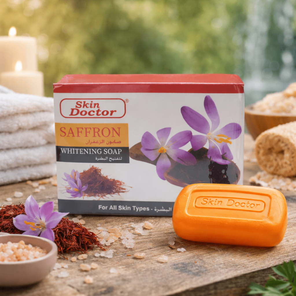 Skin Doctor Saffron Whitening Soap 80g – Saffron Extract Cleansing Bar ...