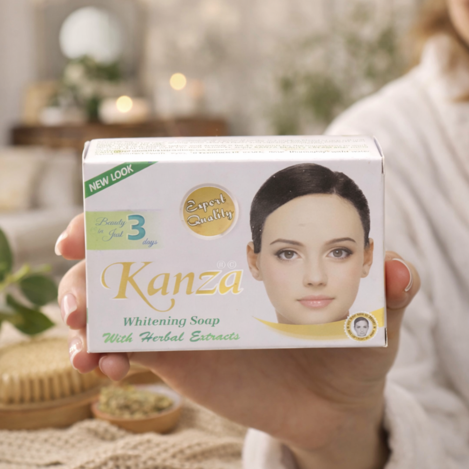 Kanza Whitening Soap with Herbal Extracts | Daily Skin Cleansing Bar ...