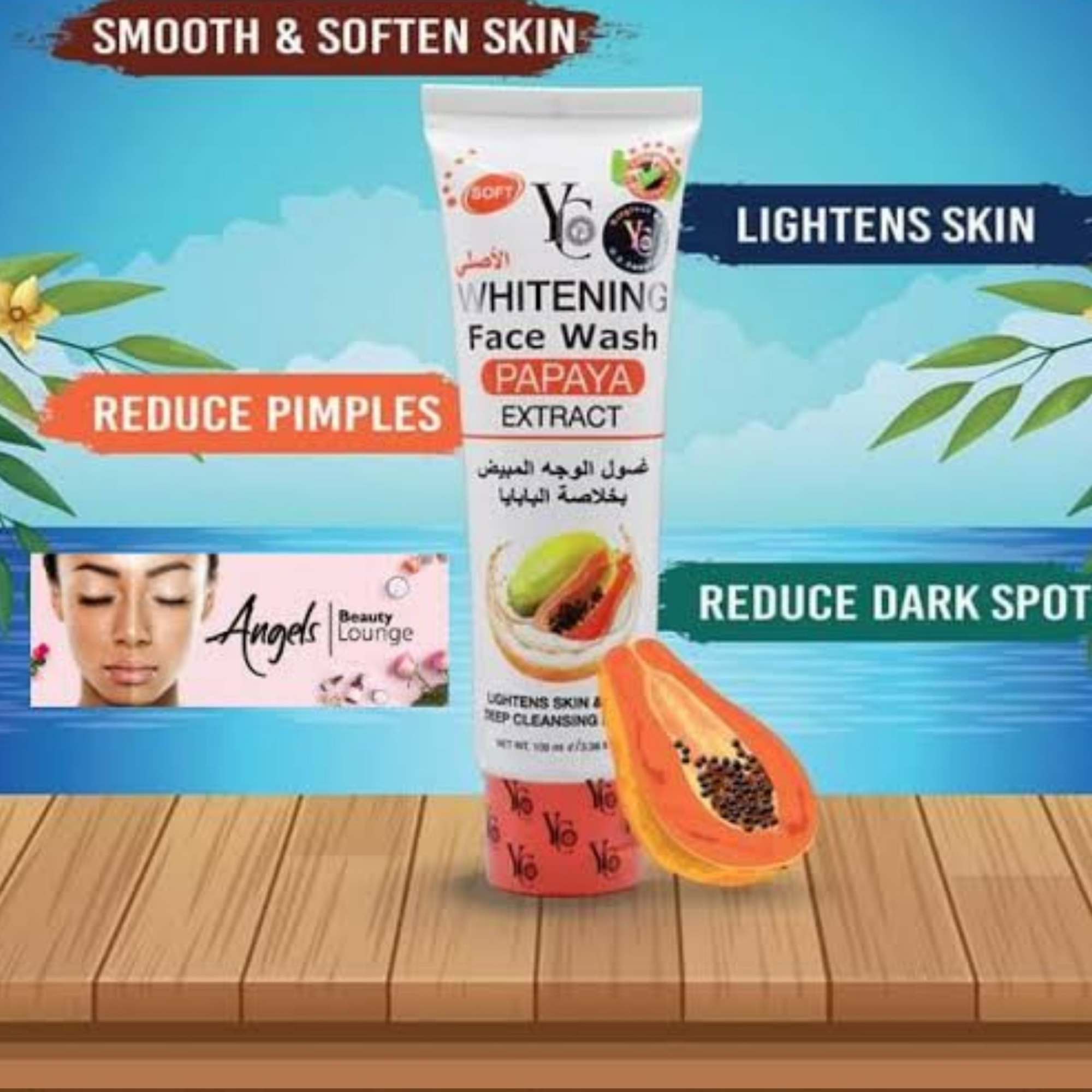 YC Papaya Extract Face Wash 100ml | Deep Cleansing & Daily Use Cleanser ...