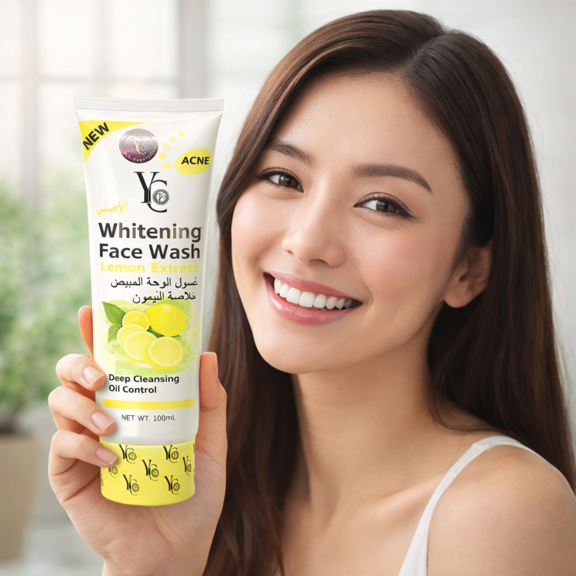 YC Whitening Lemon Face Wash 100ml | Deep Cleansing & Oil Control ...